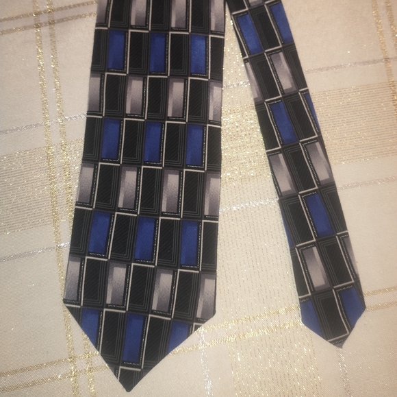 croft & barrow | Accessories | Croft Barrow Men Silk Tie Necktie Blue ...